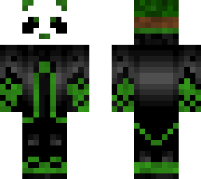 green panda mask | Minecraft Skin