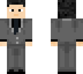 Traje elegante gris | Minecraft Skin