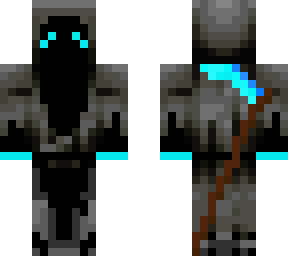 blue glow grim reaper | Minecraft Skin