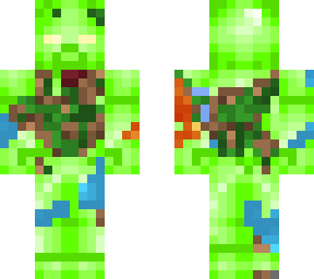 Infected green Steve | Minecraft Skin