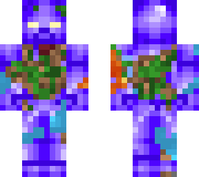 infected indigo steve | Minecraft Skin