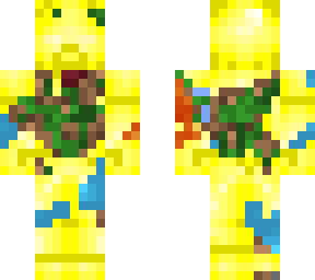yellow blue steve | Minecraft Skins