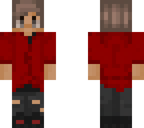 Red button up | Minecraft Skin