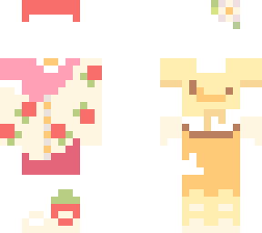 strawberry banana smoothies ; raffle | Minecraft Skin