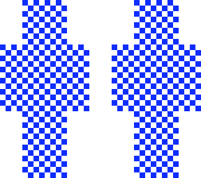 Blue Checker Pattern | Minecraft Skin