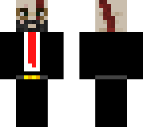 Kratos as Hitman | Minecraft Skin