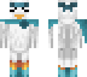 Seagull_PNG (cyan team) | Minecraft Skin