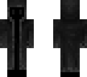 Black Hooded Man | Minecraft Skin