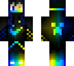 blue and yellow | Minecraft Skin