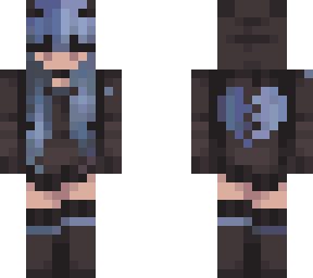 blue demon | Minecraft Skin