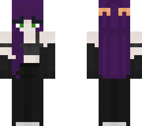 purple emo girl | Minecraft Skins