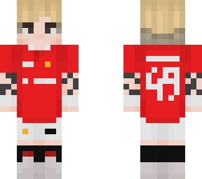 Alejandro Garnacho - Manchester United 22/23 | Minecraft Skin