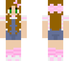 cute girl with overalls | Minecraft Skins