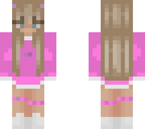 preppy pink girl | Minecraft Skin