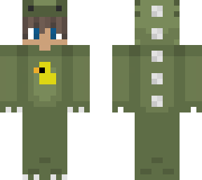 Edited green dinosaur boy | Minecraft Skin