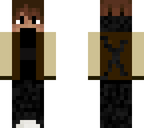 boy with brown hair in jacket | Minecraft Skins