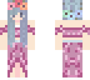 Dani Vestido rosa OC | Minecraft Skin