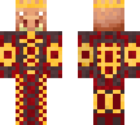 Piglin king or knight retextured | Minecraft Skin