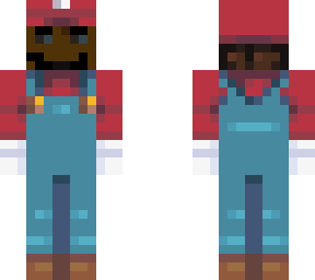 Black Mario | Minecraft Skin