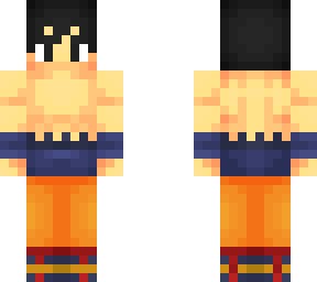 Goku - Base (Top Ripped) | Minecraft Skin