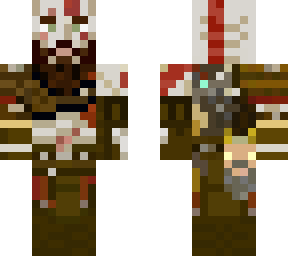 Kratos God of War Ragnarok | Minecraft Skin