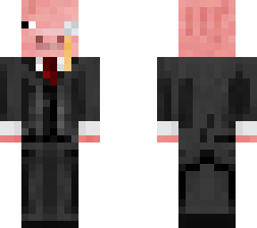 Pig In A Suit Minecraft Skin