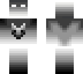 black and white fade | Minecraft Skin