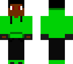 hood guy (green) | Minecraft Skin