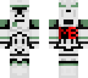 Marcusbuilds clone trooper commander. | Minecraft Skin