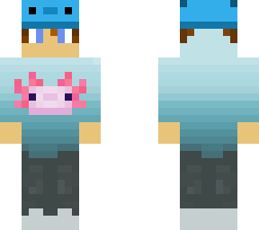axolotl blue boy | Minecraft Skins
