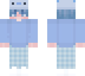 Blue Axolotl boy skin | Minecraft Skin