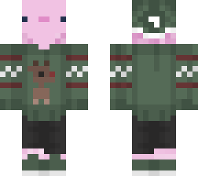 Christmas Sweater Axolotl | Minecraft Skin