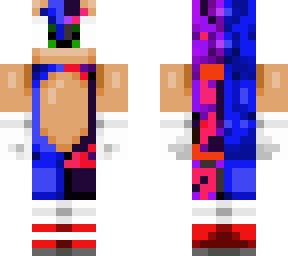 Corrupted sonic from sonic frontiers | Minecraft Skin