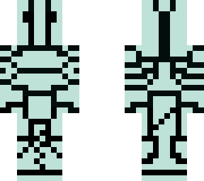 Black Rune Alien | Minecraft Skin