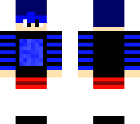 Blue Tattoo Emo [Saggin] | Minecraft Skin