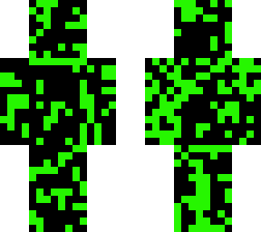 glitchy greeeen | Minecraft Skin