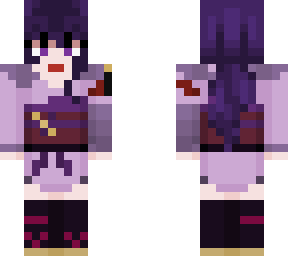 genshin raiden shogun | Minecraft Skins