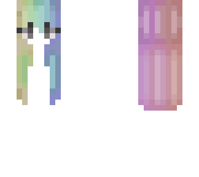 Rainbow hair base | Minecraft Skin