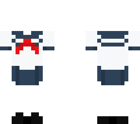 Yandere simulator school uniform base (remake) | Minecraft Skin