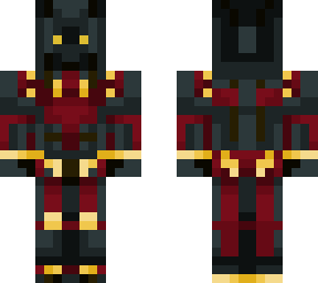Black and red The hand | Minecraft Skin