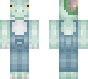 frog w/ overalls & lily pad | Minecraft Skin