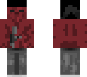 red gangsta zombie | Minecraft Skin