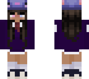 updated riz axolotl (periwinkle/purple) | Minecraft Skin