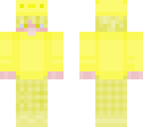 yellow axolotl | Minecraft Skin