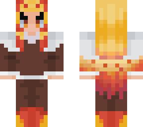 demon slayer rengoku | Minecraft Skins