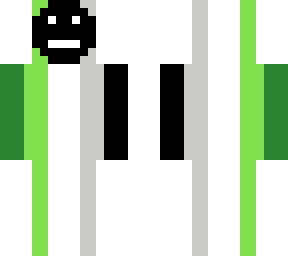 Aromantic Flag Person w/ Mask | Minecraft Skin