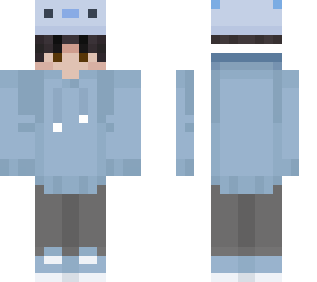 blue axolotl boy | Minecraft Skins