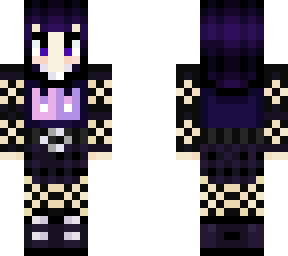 emo purple hair girl | Minecraft Skins