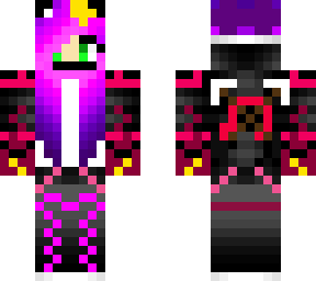 McJazzJasmineJR(Secret Gold Ninja with Magenta Fire V2) | Minecraft Skin