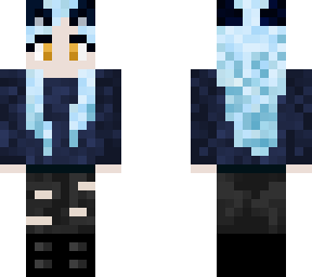Blue Wolf Girl v2 | Minecraft Skin